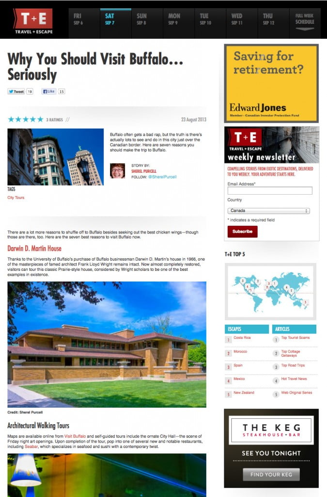 Published travel articles | Active City Travel